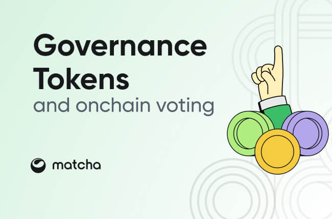 Governance tokens and onchain voting